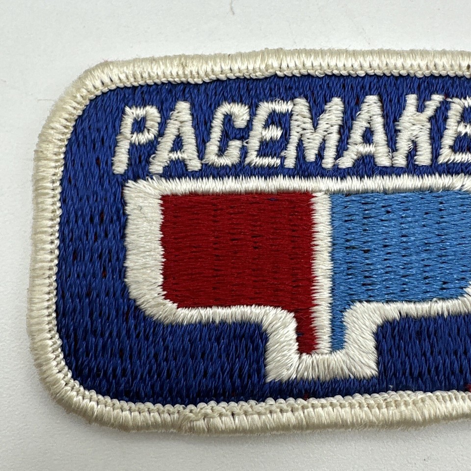 Pacemaker Vintage Patch Red Blue White Retro Pace Maker | eBay