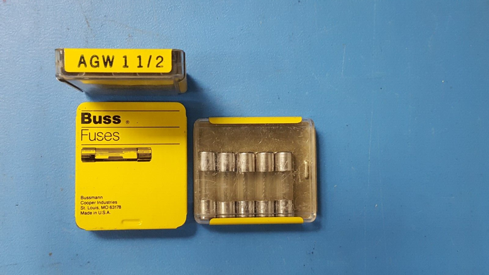 (15PCS) FUSE AGW1 1/2, 1 1/2A, 250V, BUSSMANN, FAST ACTING | eBay