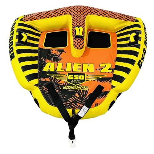 GSO 2-4 Person Big Water Sport Towable Tube for Boating, Pull Behind ...