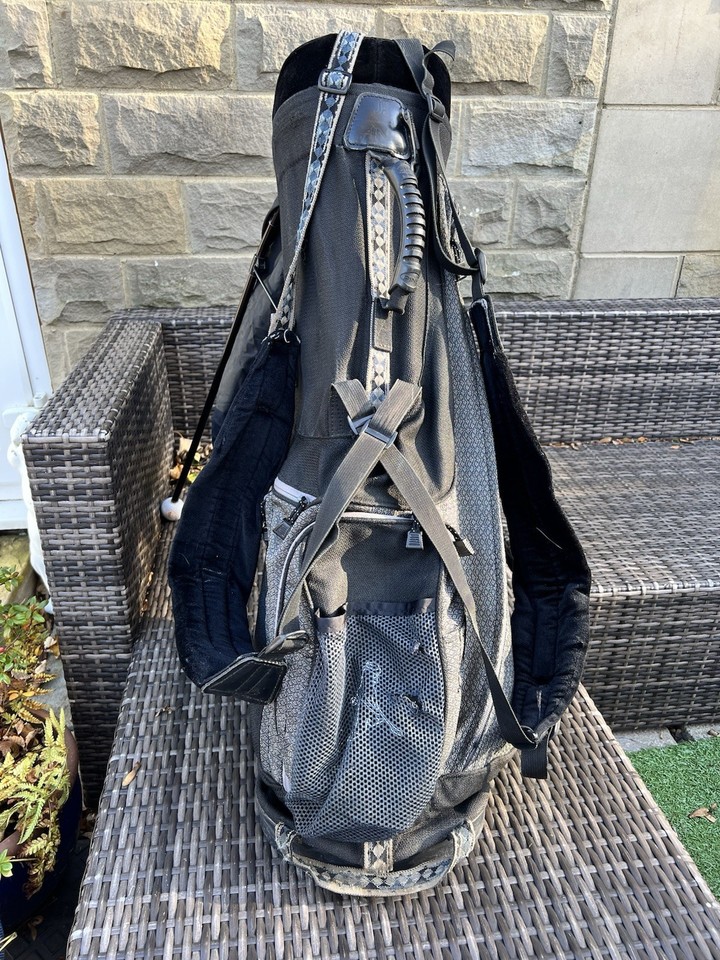 Ping Hoofer J Bag Golf Stand Bag + Cover + Straps Black/Grey 4 Way ...
