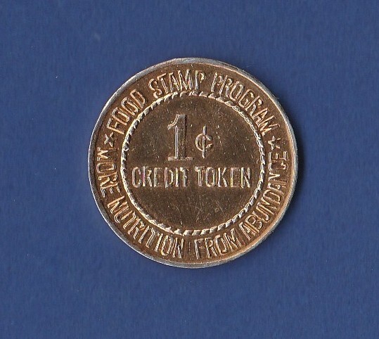 FOOD STAMP COUPON TOKEN PARKVIEW IGA STORES STORE CREDIT TOKEN 1 CENT ...