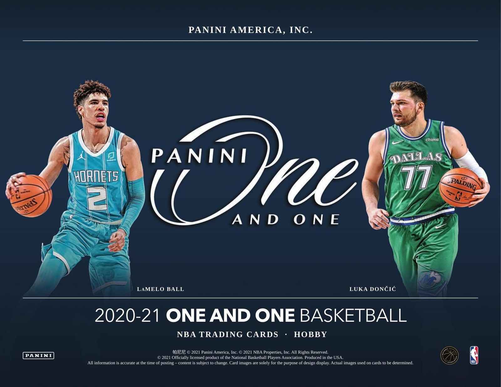 2020/21 Panini One and One Basketball Hobby Box English Factory Sealed ...