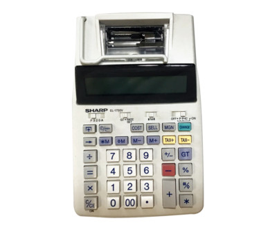 Sharp EL-1750V 12 Digit Desktop Electronic Printing Calculator White | eBay