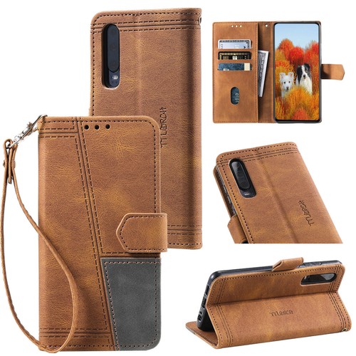 Flip Splice Leather Wallet Phone Case For Huawei P40 P30 P50 P20 Honor ...