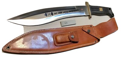 Vintage Rare Al Mar 4:4 Pathfinder Dagger Knife Seki Japan Leather ...