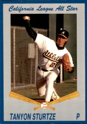 1992 California League All-Stars Cal League Cards 8 Tanyon Sturtze ...