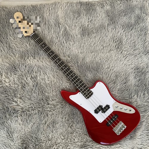 Red JM-Style Electric Bass Guitar HPL Fretboard Rosewood Fretboard Fast ...