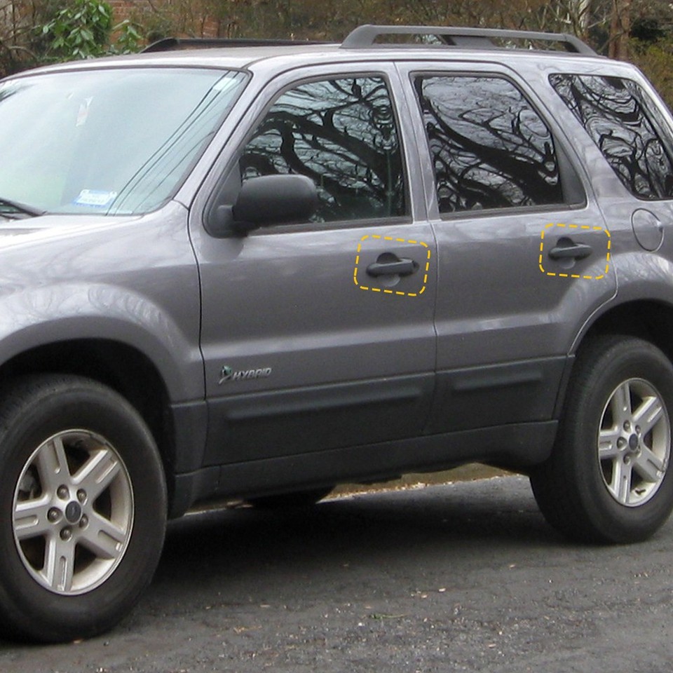 For 00-07 Tribute/Ford Focus Front Rear Side Door Pull Handle Exterior ...