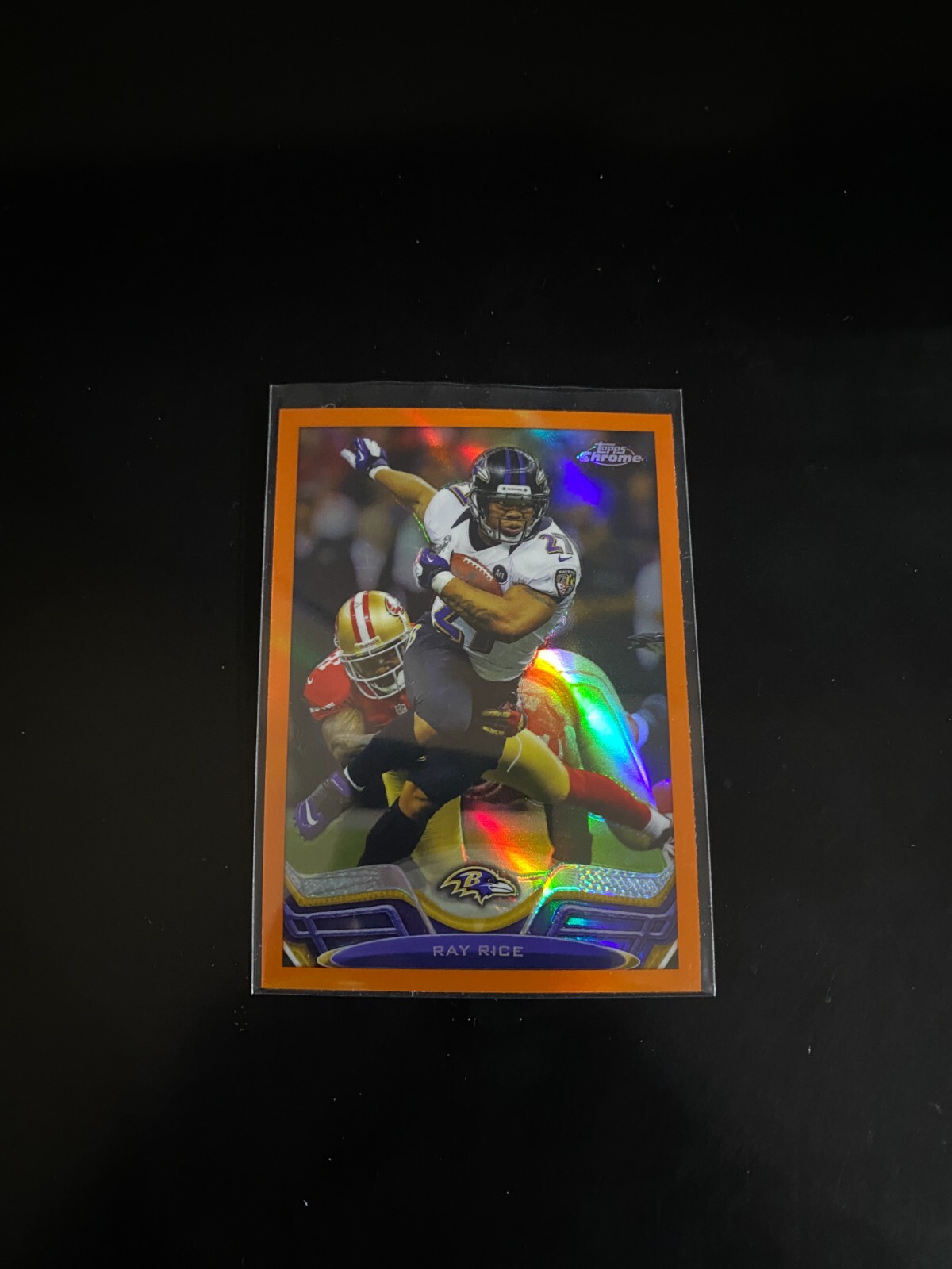 Ray Rice 2013 Topps Chrome Orange Refractor Ravens 83 PWE | eBay