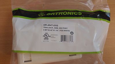 OR-404TJ2x2 ORTRONICS TracJack Plastic Surface Box 2-Port - QTY 2 | eBay
