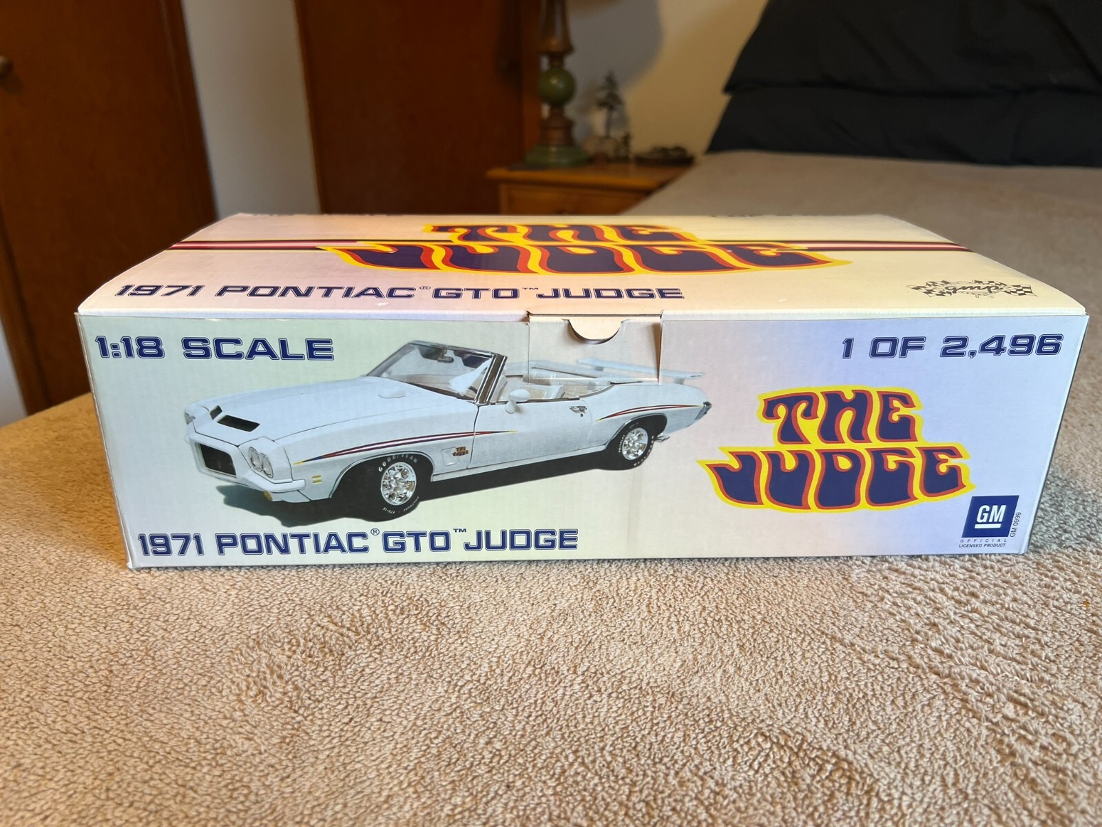 1/18 GMP 1971 Pontiac GTO "THE JUDGE CONVERTIBLE" White on White A GMP ...