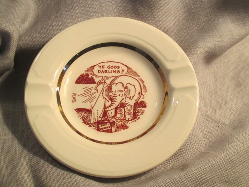 Vintage MCM Funny Risque Gag Ashtray Honeymoon Retro Bar Ware ...
