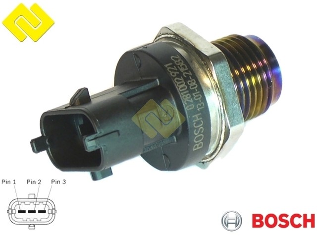 OEM Bosch Fuel Rail Pressure Sensor Fits Duramax Diesel LLY 2004 1/2 ...