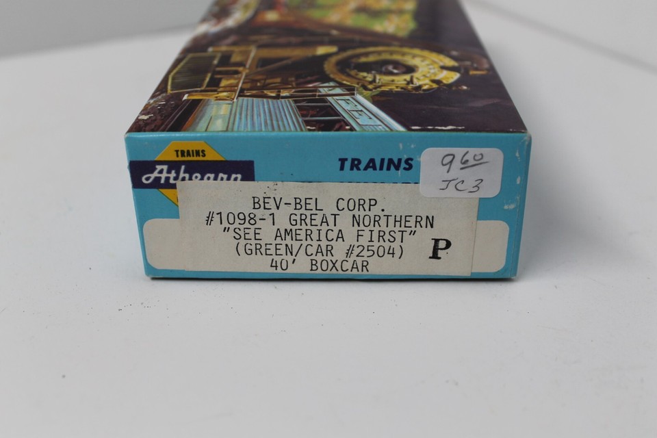 Bev-Bel Athearn 1098-1 HO Scale Kit 40' SD Box GN 2504 Great Northern ...