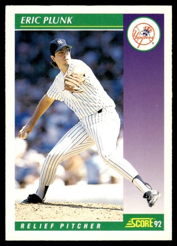 1992 Score #379 Eric Plunk New York Yankees | eBay