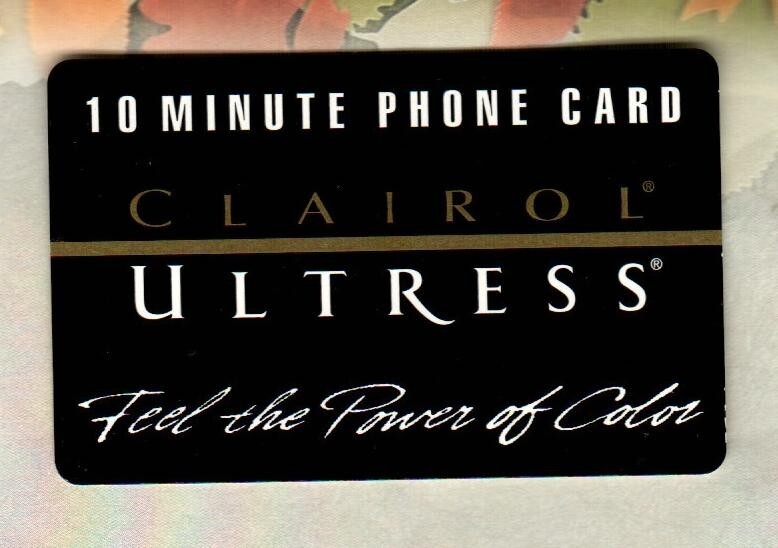 INCOMM Clairol Ultress, Feel the Power of Color 1994 Phone Card ...