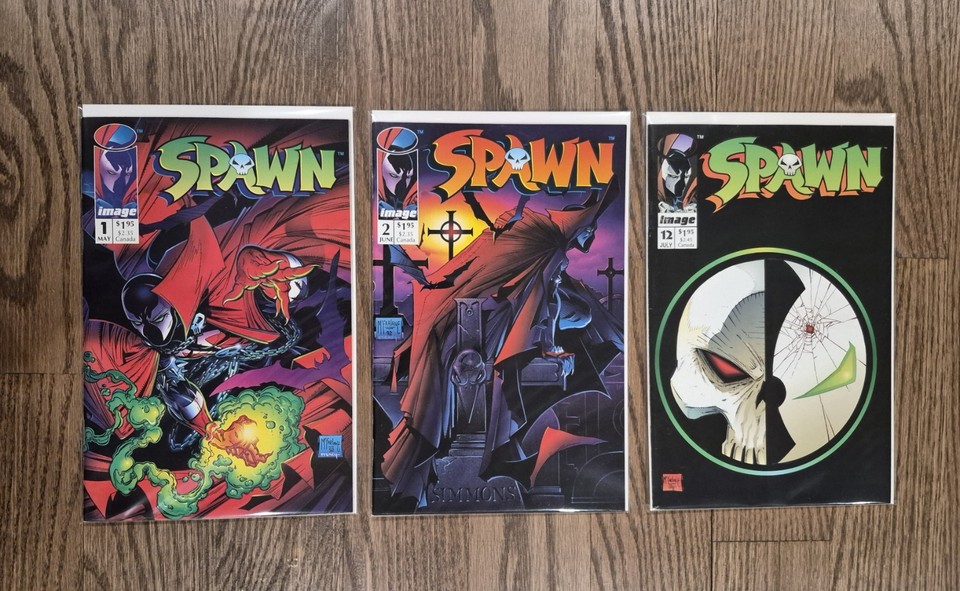 Spawn Lot! 1, 2, & 12. Todd McFarlane, Image Comics 1992 | eBay