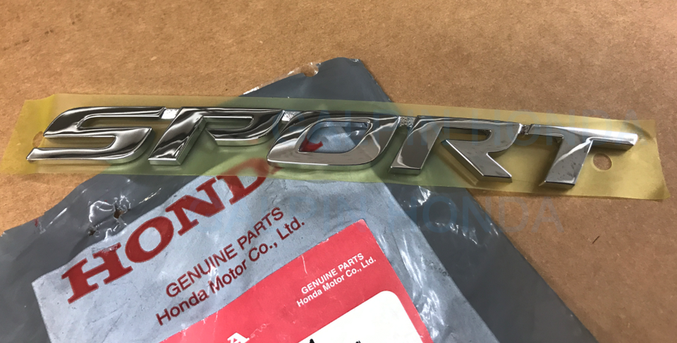 Genuine OEM Honda Sport Emblem (75752-T2A-A01) | eBay