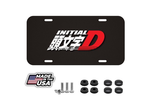 Initial D JDM Street racing Japanese Anime License Plate Front Auto Tag ...