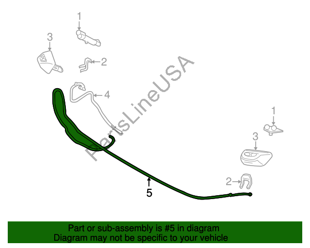 Land Rover LR022472 Genuine OEM Factory Original Washer Hose for sale ...