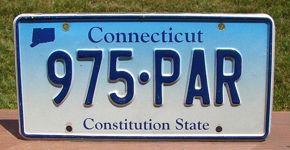 Connecticut License Plate " 975 PAR " GOLF GOLFING GOLFER LINKS ...