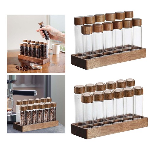 Coffee Bean Storage Container Display Stand Coffee Container with Shelf ...