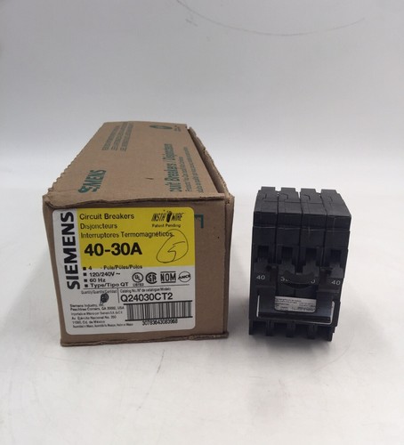 HOUSTON STOCK NEW SIEMENS Q24030CT2 QTY 1 QT 40A/30A 240V FREE 2DAY AIR ...
