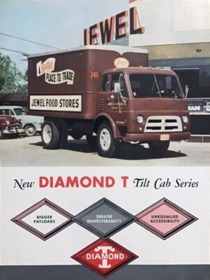 1953 Diamond T Jewel Grocery Store Truck NEW Sign 24"x30" USA STEEL XL ...