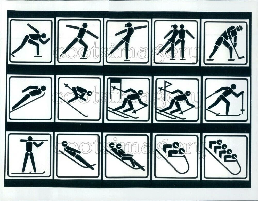 Winter Olympic Sports Symbols