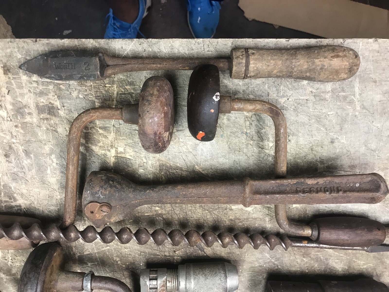 VINTAGE Hand Brace Drill Lot Of 4 Plus Extras | eBay