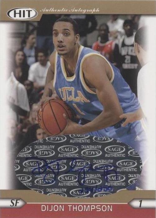 2005 SAGE Hit - Autographs Dijon Thompson #A11 Gold /250 (AU, RC) online kaufen | eBay.de