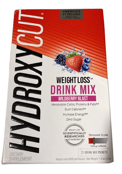 Hydroxycut Weight Loss Drink Mix, Wildberry Blast - 21 Count for sale ...