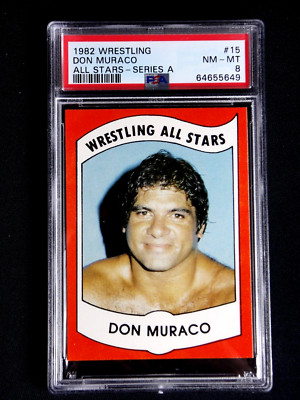 DON MURACO 1982 WRESTLING ALL STARS SERIES A #15 PSA 8 ALL-STARS GRADED ...