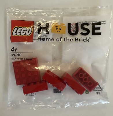 Lego House Exclusive 624210 RED BRICKS 4x2 (6 Pieces). New Sealed | eBay UK