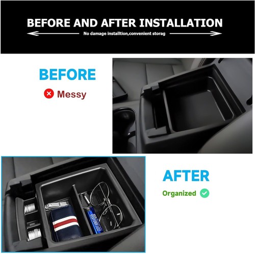 Fits 2023-2024 Chevy Colorado Cab Center Console Organizer Armrest ...