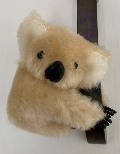 Vintage Plush Pencil Hugger Koala Bear Tan Head Swivels | eBay