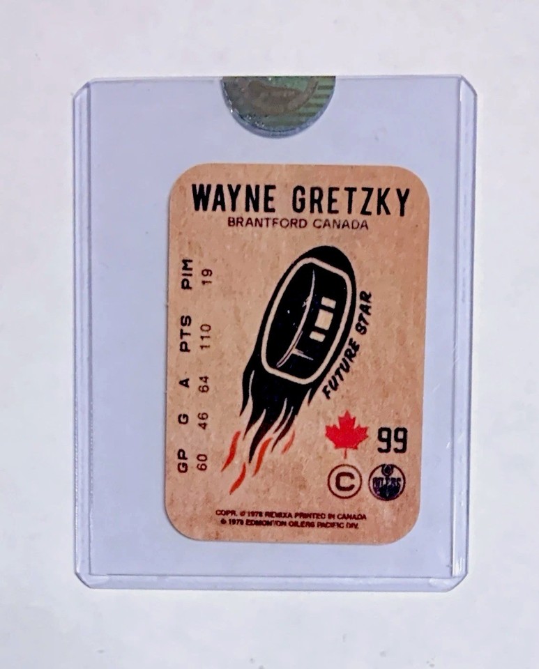 1979 WAYNE GRETZKY Rookie Edmonton Oilers Promo Card Future Star | eBay