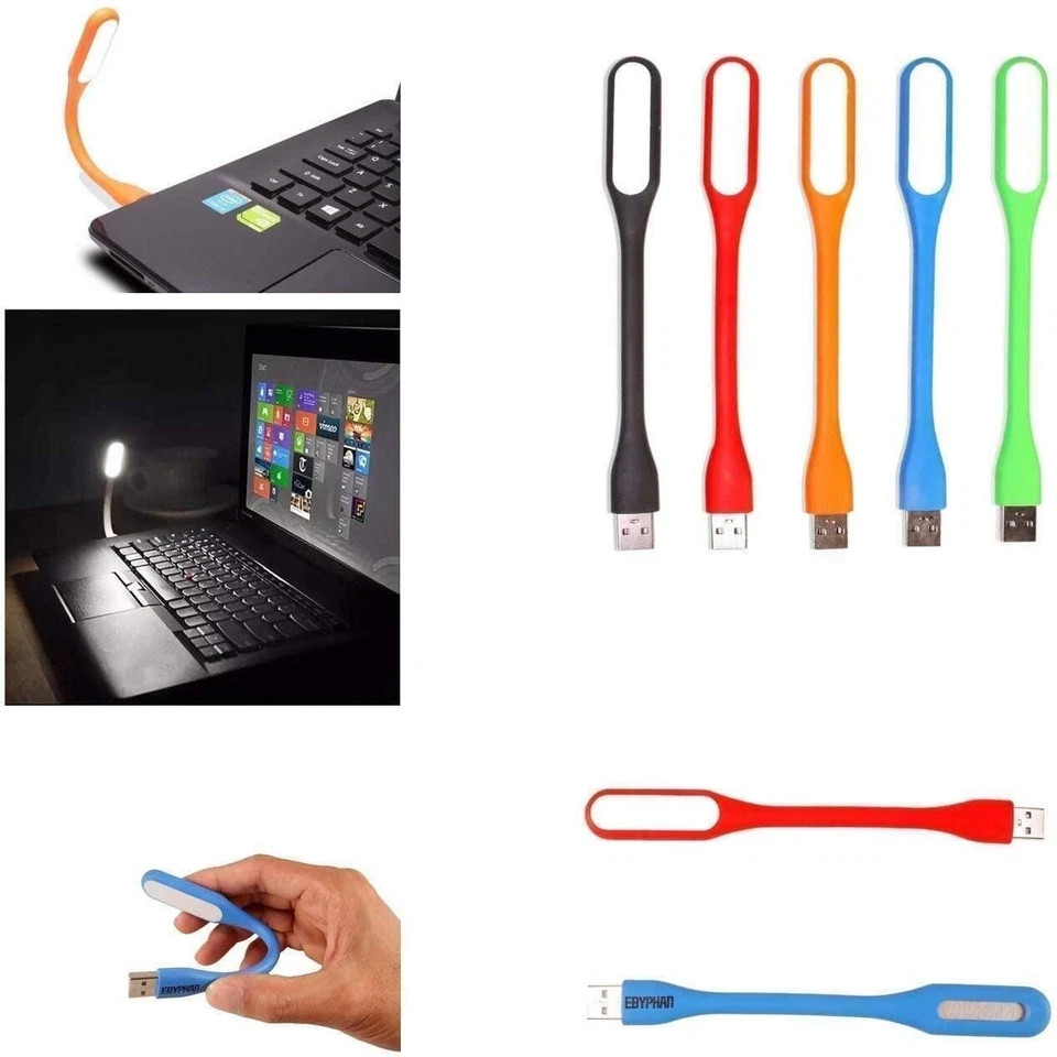 5 Mini USB LED Flexible Portable Light Lamp Bendable For PC Laptop ...