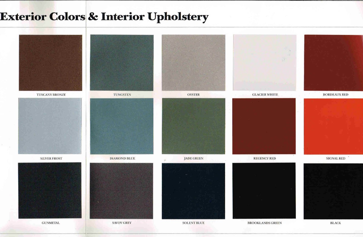 Jaguar Xj Color Codes - Infoupdate.org