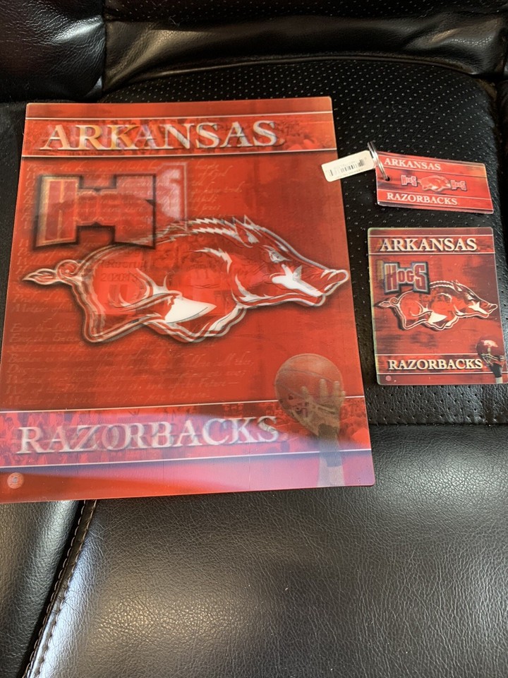 Arkansas Razorbacks Magnet & Keychain NCAA Hogs 3D Hologram 8 X 10 ...