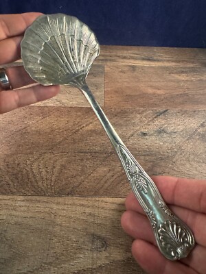 Kings Pattern Berry Casserole Spoon Server Silver Plated Silverplated ...