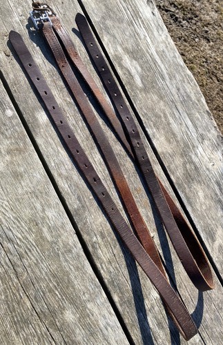 Used brown HFP English stirrup leathers/straps 1" X 52" | eBay