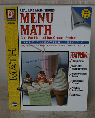 REAL LIFE MATH SERIES * MATH MENU * MULTIPLICATION & DIVISION ~ GRADES ...
