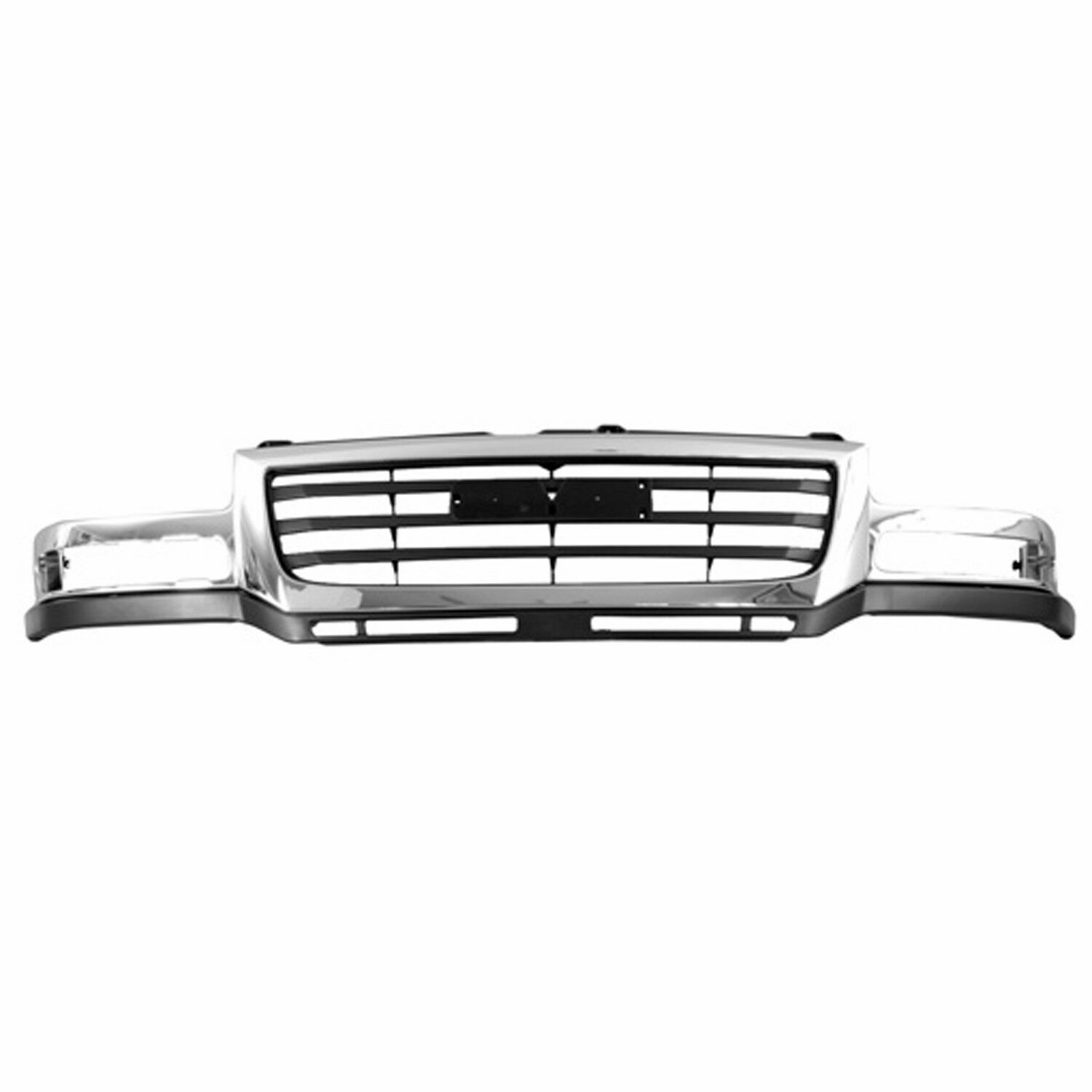 NEW Front Grille, Chrome, Black, GM1200568 for 2003-2007 GMC Sierra ...