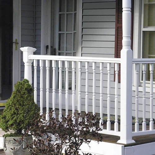 Veranda Williamsburg Rail Kit Vinyl White 6' x 36" Porch Patio without ...