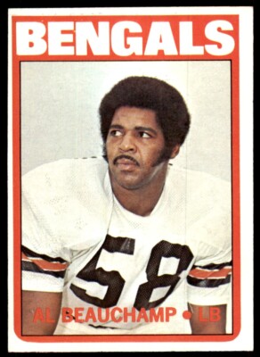 1972 TOPPS AL BEAUCHAMP CINCINNATI BENGALS #153 | eBay