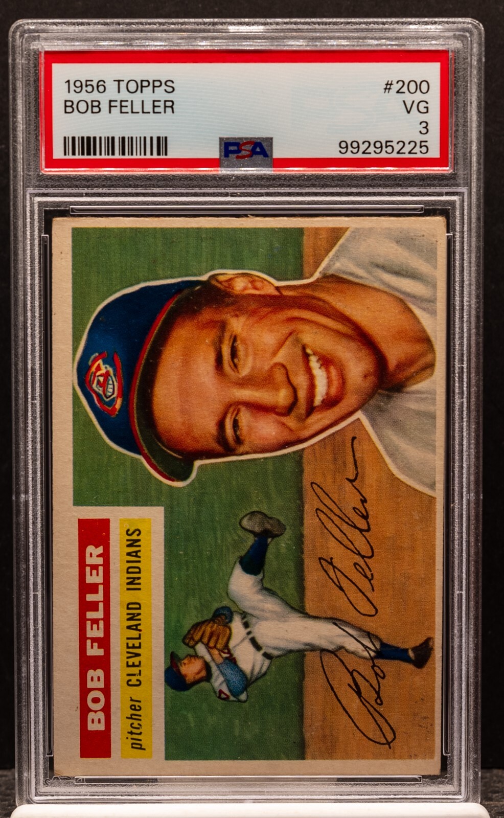 99295225 Bob Feller 1956 Topps 200 PSA 3 | eBay
