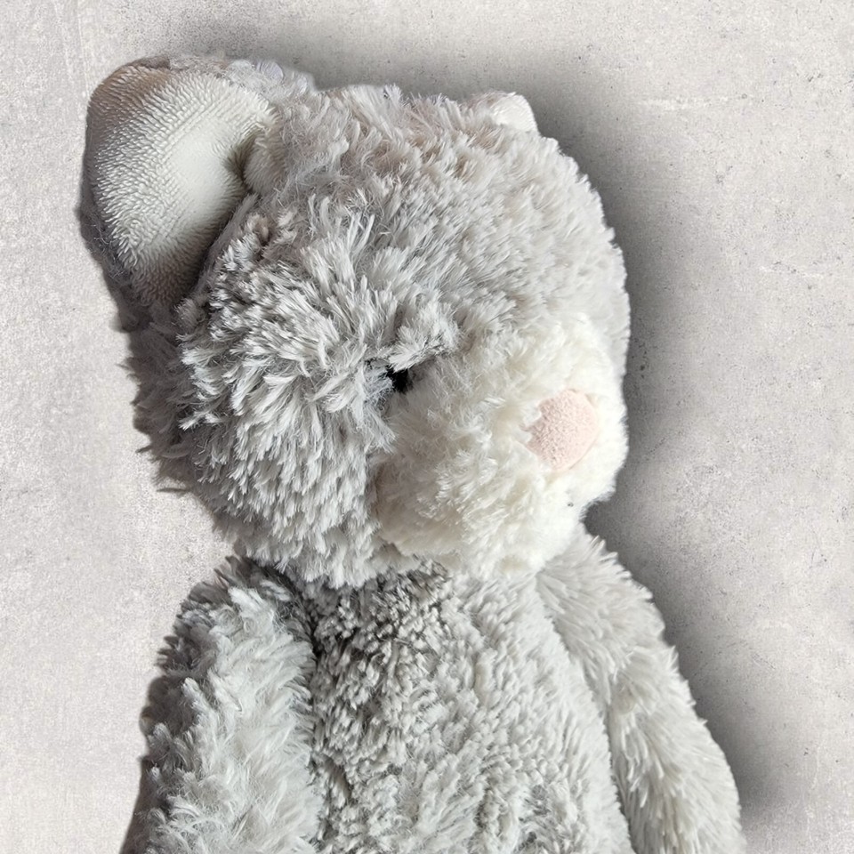 Jellycat London Bashful Gray White Kitten Kitty Cat Plush Stuff Animal ...