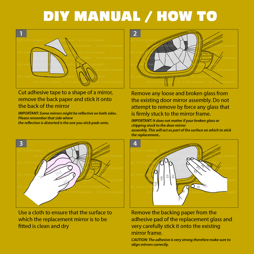 For Ford Ranger wing mirror glass 99-06 Right Driver side with Wide ...