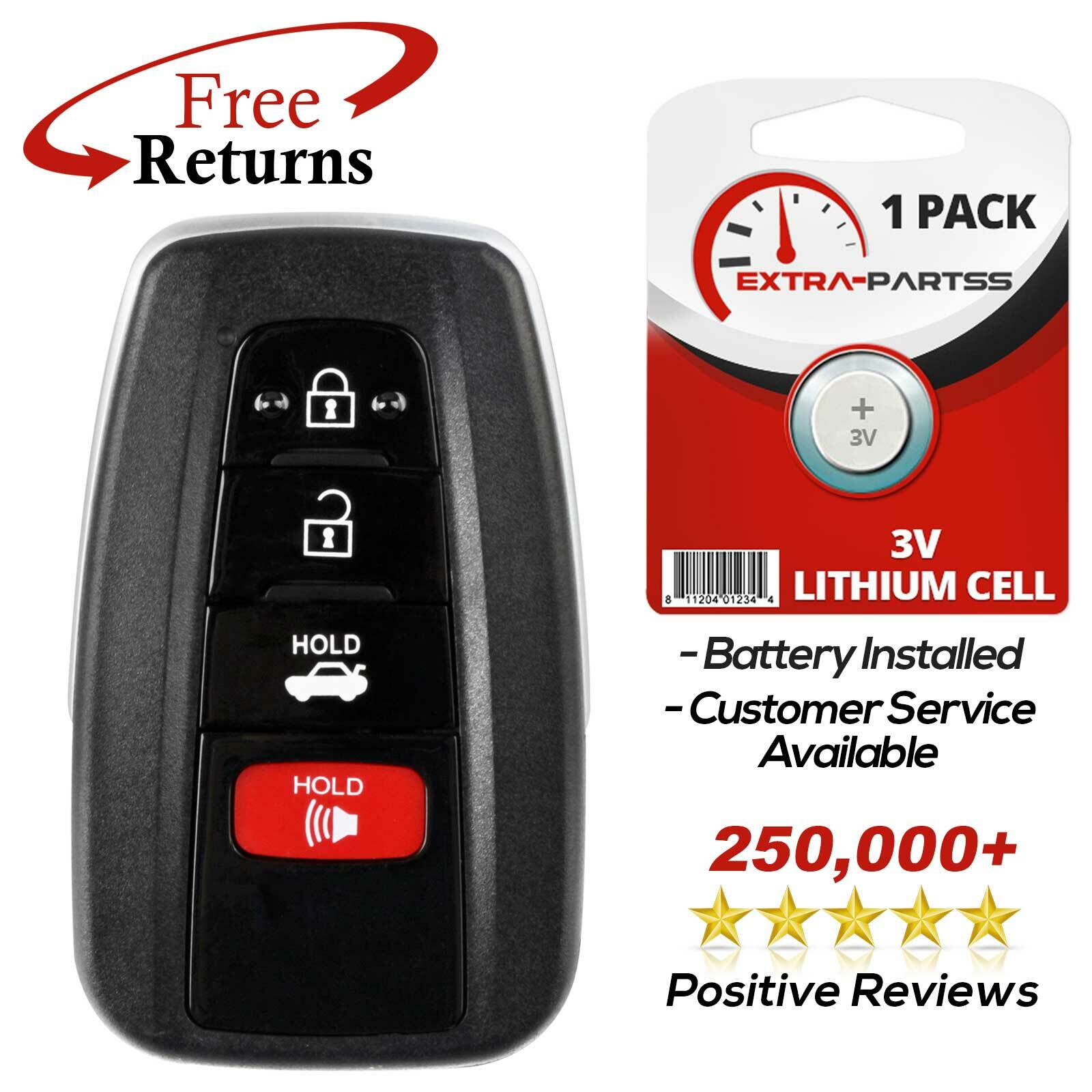 For 2018 2019 2020 Toyota Camry Keyless Entry Car Remote Smart Prox Key ...